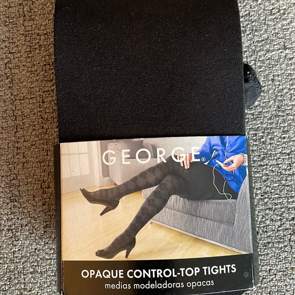 George | Pants & Jumpsuits | New Opaque Control Top Tights Size 2 ...
